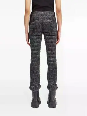 FERRAGAMO Metallic-finish Padded Trousers