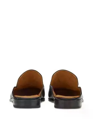 FERRAGAMO Gancini Leather Backless Loafers