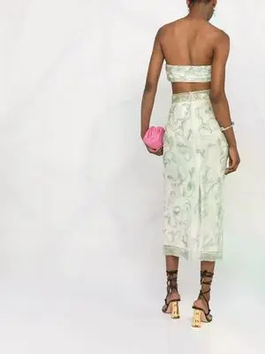 Emilio Pucci Embroidered Organza Skirt