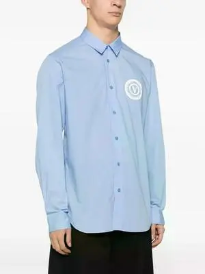 Versace Logo-print Cotton Shirt