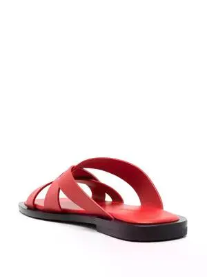 FERRAGAMO Interwoven-strap Leather Sandals