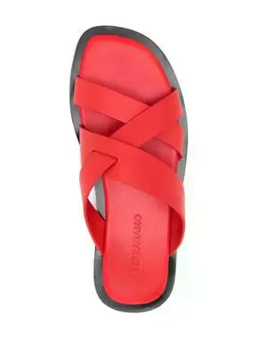 FERRAGAMO Interwoven-strap Leather Sandals