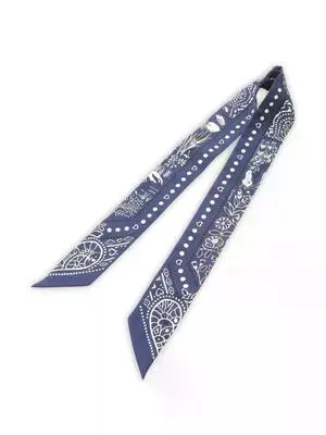Hermès 2010s Entre Ciel Et Mer Bandana Twilly Scarf