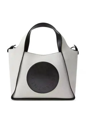 Stella McCartney Logo Canvas Tote Bag - Grey