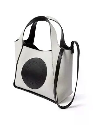 Stella McCartney Logo Canvas Tote Bag - Grey