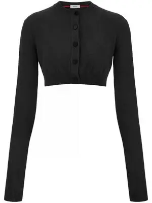 FERRAGAMO Cropped Long-sleeve Cardigan