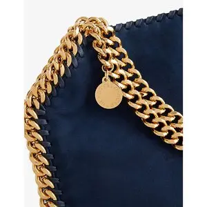 Stella McCartney Falabella Mini Faux-suede Tote Bag - Navy