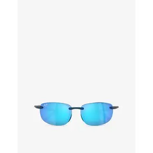 Maui Jim Hookipa Ultra Rectangle Nylon Sunglasses - Blue