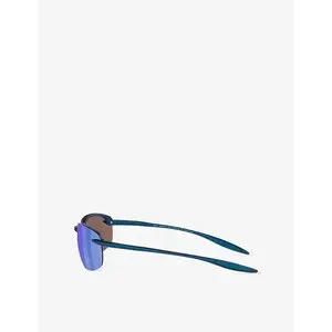 Maui Jim Hookipa Ultra Rectangle Nylon Sunglasses - Blue