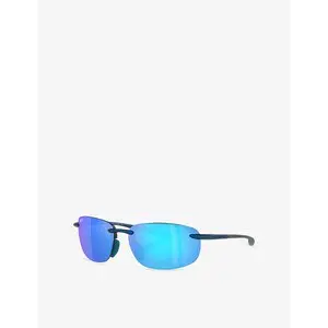 Maui Jim Hookipa Ultra Rectangle Nylon Sunglasses - Blue