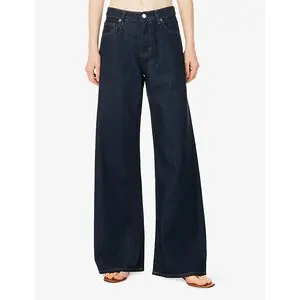 REFORMATION Cary Low-rise Wide-leg Denim Jeans