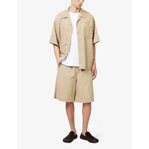 Loewe Anagram-embroidered Cotton Shorts