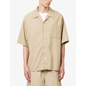Loewe Anagram-embroidered Denim Chambray Shirt