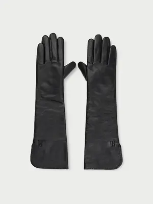BY MALENE BIRGER Gemilo Leather Gloves - Black
