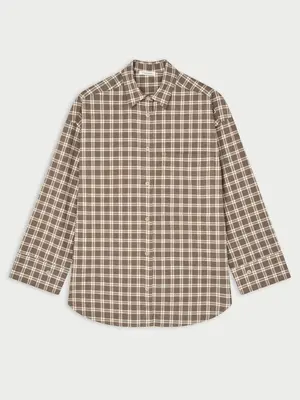 BY MALENE BIRGER Derris Organic Cotton Flannel Shirt - Fosil