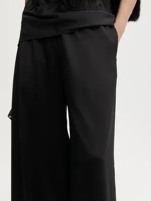 BY MALENE BIRGER Louis Wide-leg Trousers - Black