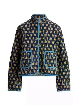 Polo Ralph Lauren Ari Floral-print Quilted Cotton Jacket - Blue