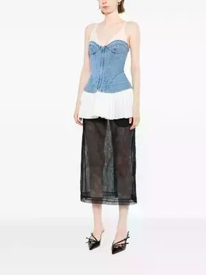 FETICO Zip-up Corset Top