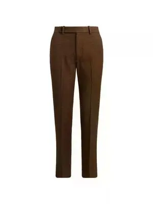 Polo Ralph Lauren Houndstooth-pattern Slim-fit Trousers - Brown