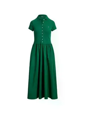 Polo Ralph Lauren Button Midi Dress - Green