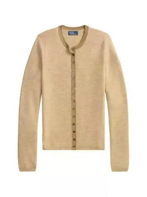 Polo Ralph Lauren Buttoned Ribbed-knit Cardigan - Neutrals
