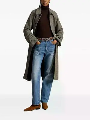 Polo Ralph Lauren Herringbone Belted Coat - Black