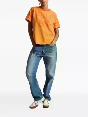 Polo Ralph Lauren Graphic Print Striped Sleeve T-shirt