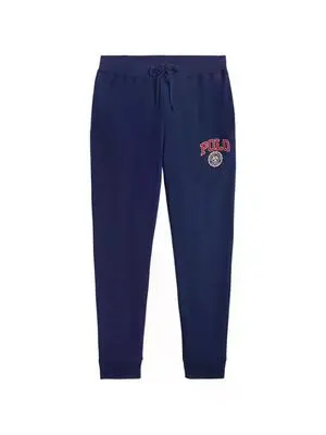 Polo Ralph Lauren Logo-patch Drawstring Track Pants - Blue