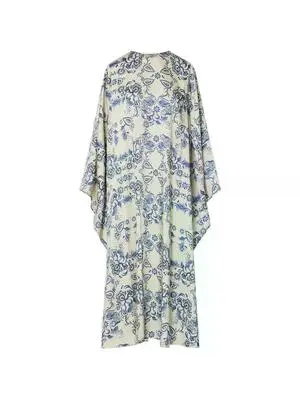 Liu Jo Scarf Print Kimono Sleeve Maxi Dress - Neutrals