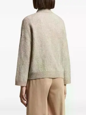 Peserico Sequin-embellished Cable-knit Cardigan