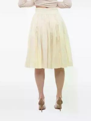 Woolrich Pleated Flared Midi Skirt - Neutrals