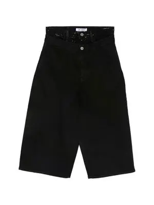 Attico Wide-leg Cropped Jeans