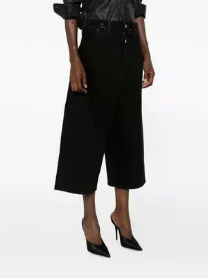 Attico Wide-leg Cropped Jeans