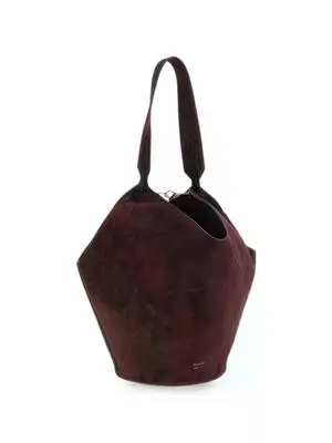 Khaite Small Lotus Sculptural Tote Bag - Brown