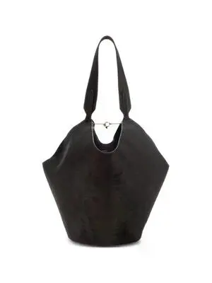 Khaite Small Lotus Sculptural Tote Bag - Brown