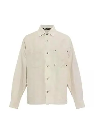 Palm Angels Logo-embroidered Patch-pocket Shirt