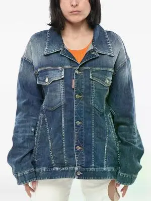 Dsquared2 Icon Oversized Denim Jacket - Blue