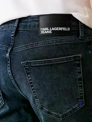 Karl Lagerfeld Logo-patch Straight-leg Jeans