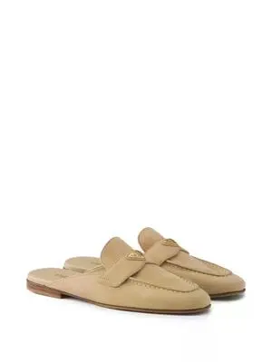Prada Nubuck Mules - Neutrals