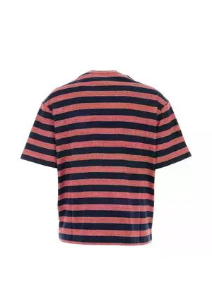 JIL SANDER Logo-embroidered Striped T-shirt