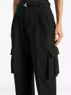 Manière De Voir Danielle Tailored Pleated Cargo Trousers