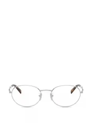 Prada Oval-frame Glasses - Silver