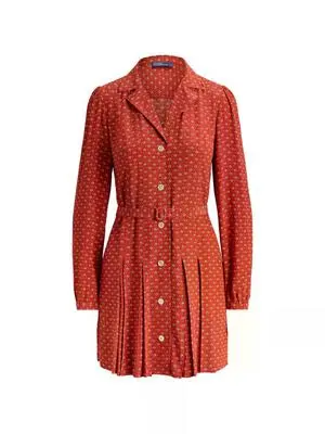 Polo Ralph Lauren Kenna Belted Pleated Dress