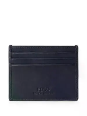 Polo Ralph Lauren Polo Bear Leather Card Holder - Blue