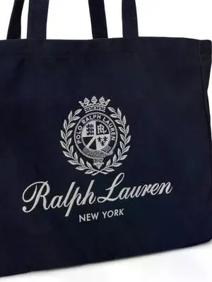 Polo Ralph Lauren Logo Embroidered Canvas Tote Bag