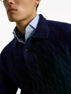Polo Ralph Lauren Cable-knit Polo-collar Sweater