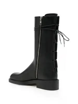 ANGELICA MONTINI Lace-up Leather Boots