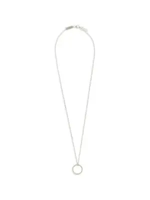 MAISON MARGIELA Numeric Engraved Ring-pendant Necklace - Silver