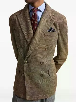 Polo Ralph Lauren Polo Soft Double-breasted Check Jacket