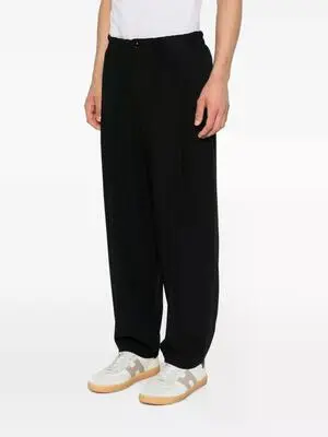 Giorgio Armani Elasticated-waistband Straight-leg Trousers